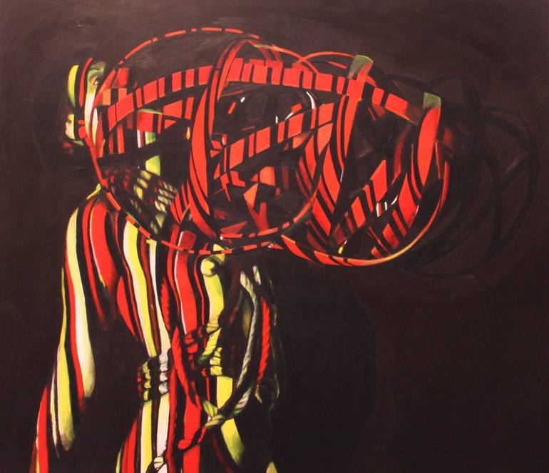 Twisted & Turned II Painting by Karolien Deman | Saatchi Art