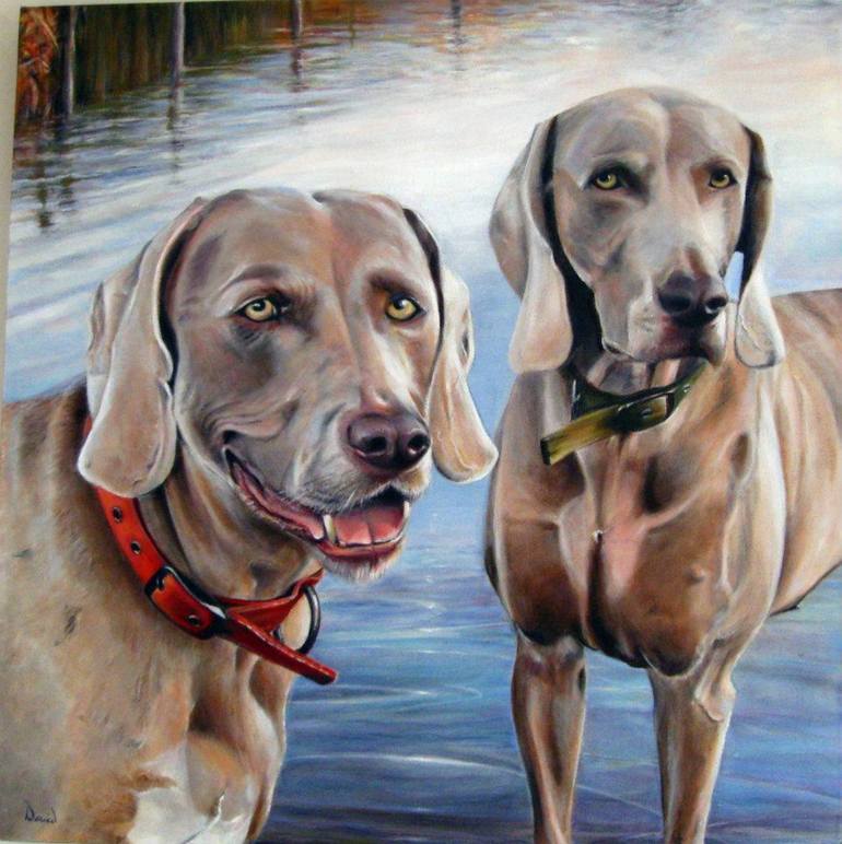 Diamond Dogs Painting by David Reeves-Payne | Saatchi Art