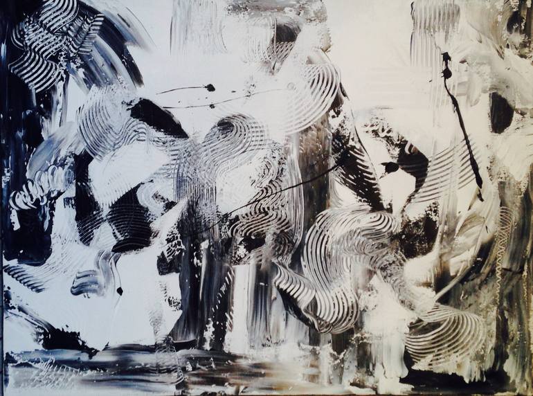 Symphony in Black and White Painting by Elaine Cohen | Saatchi Art