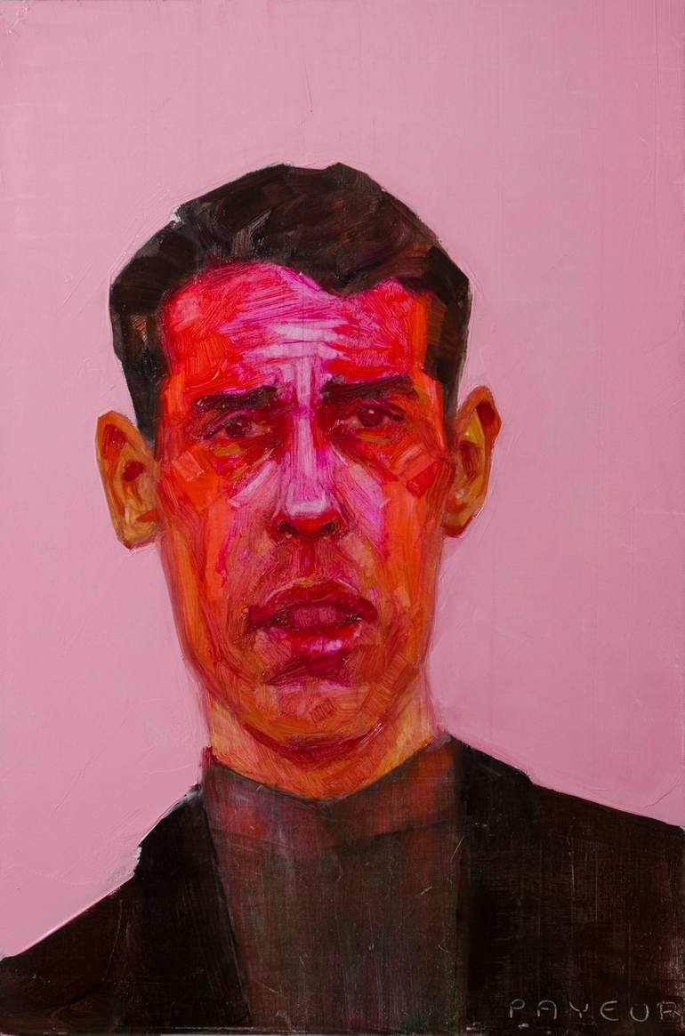 modern portrait of jacques brel Painting by Olivier Payeur | Saatchi Art