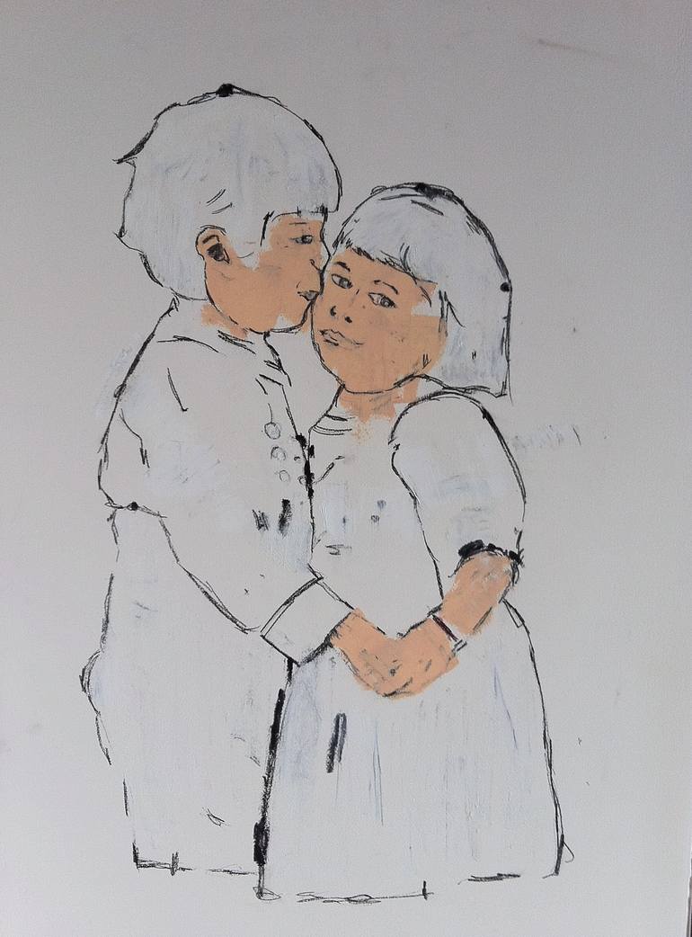 keeping secrets Painting by Nathan Eugene Carson | Saatchi Art