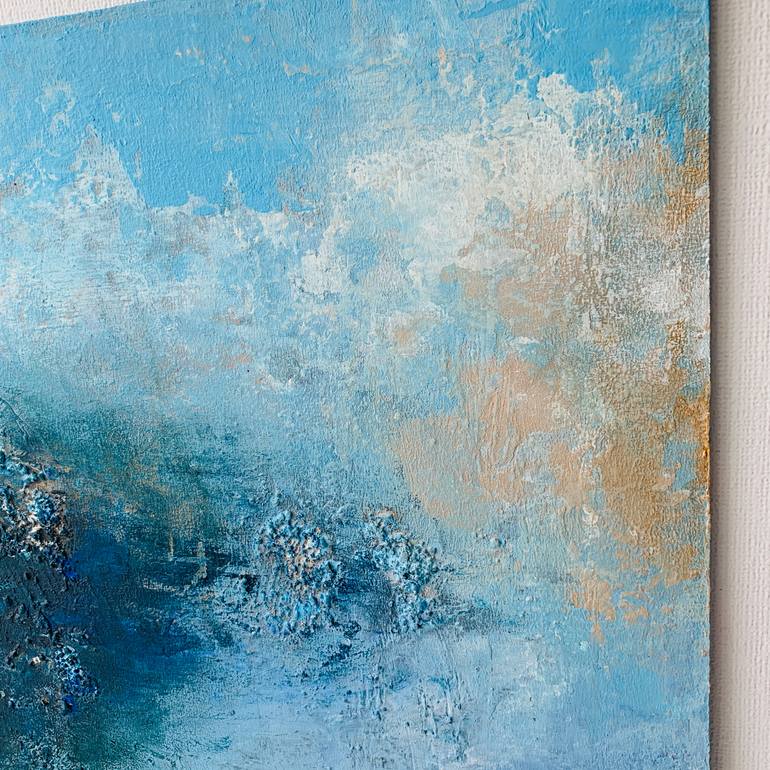 “Horizon” / Series “Inner Ocean” Mixed Media by Helen Zuskina | Saatchi Art