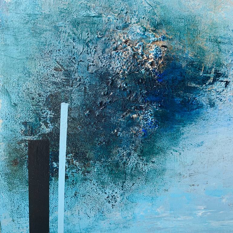 “Horizon” / Series “Inner Ocean” Mixed Media by Helen Zuskina | Saatchi Art