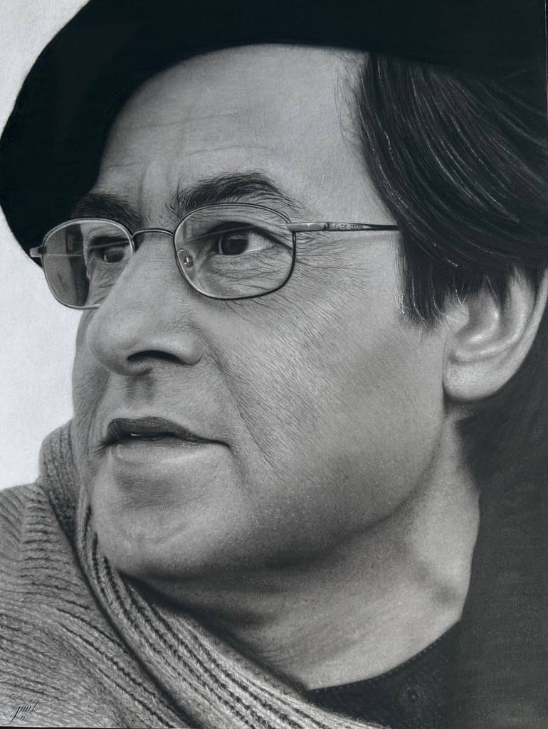 The face of a famous person and actor named Khosrow Shakibaei Drawing ...