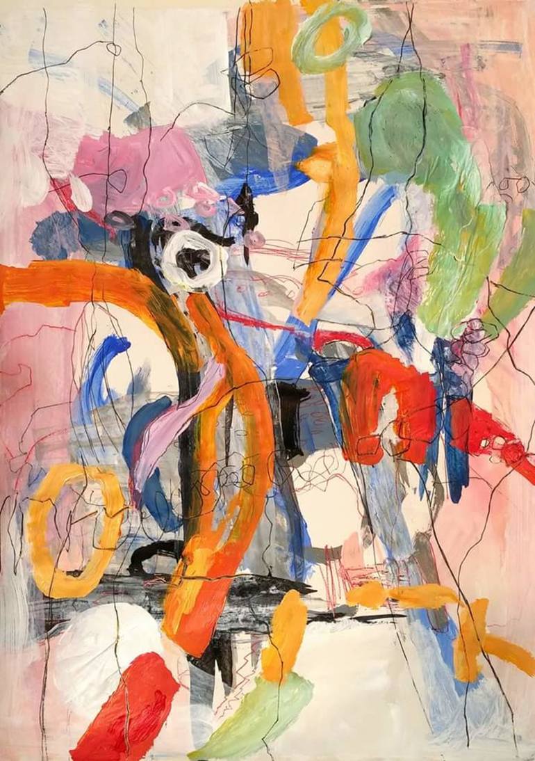 With Strings Attached Painting by Beverley Anderson | Saatchi Art