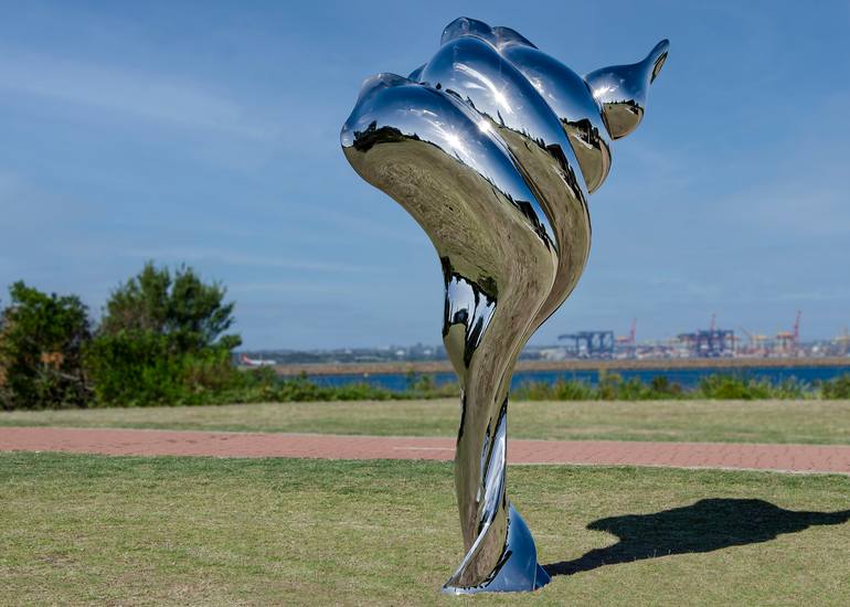 Morphing Shell in a Beautiful World Outdoor Sculpture by Todd Stuart ...