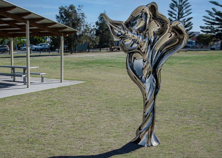 Morphing Shell in a Beautiful World Outdoor Sculpture by Todd Stuart ...