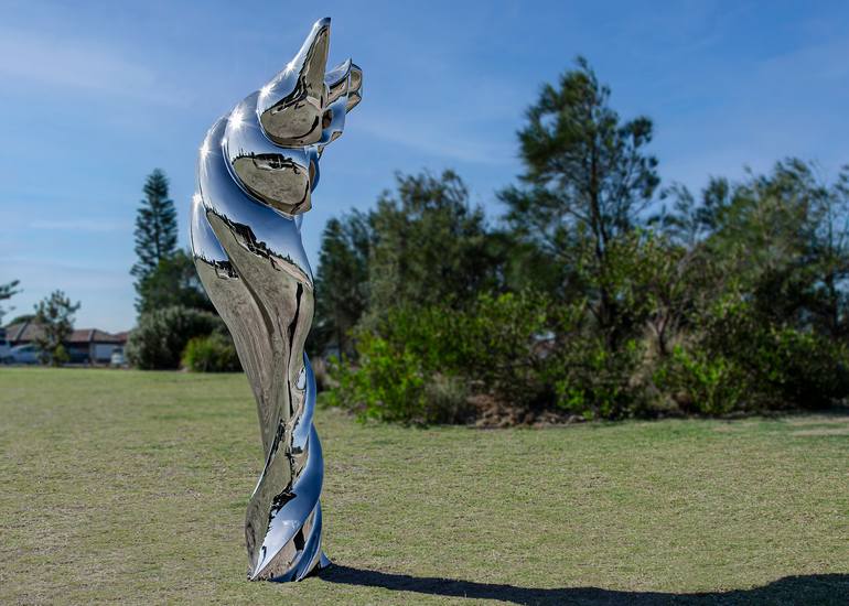 Morphing Shell in a Beautiful World Outdoor Sculpture by Todd Stuart ...