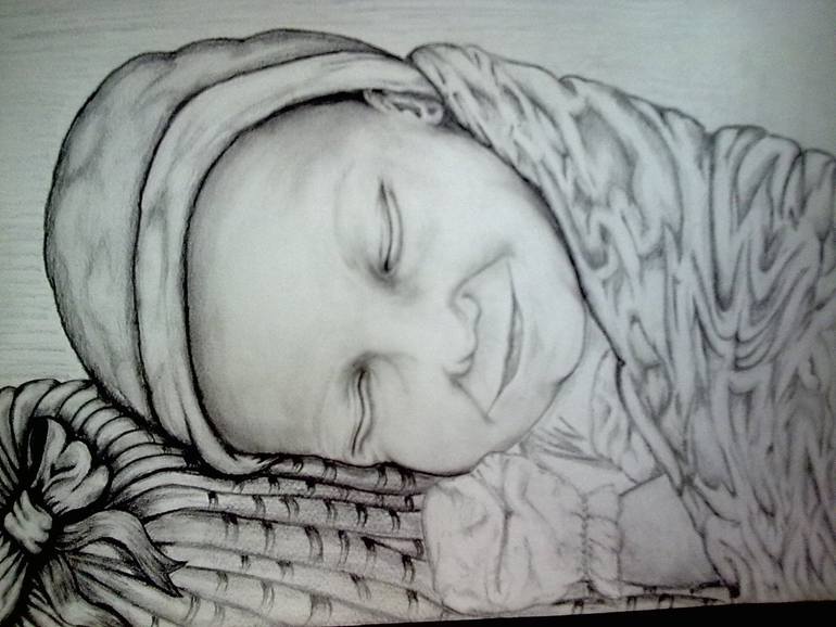 My Godson Matthew Drawing by N bk | Saatchi Art