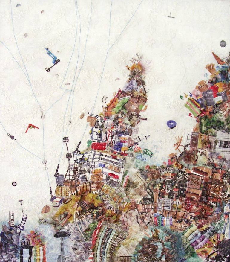 Trashscape lot 101 Painting by Daniel Healey | Saatchi Art