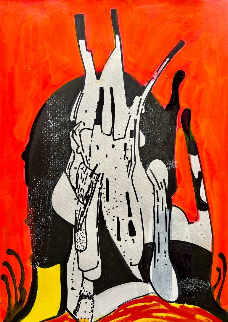 Ancient Alien Architecture - Hyperboreus Labyrinthus, Mars. Drawing by ...