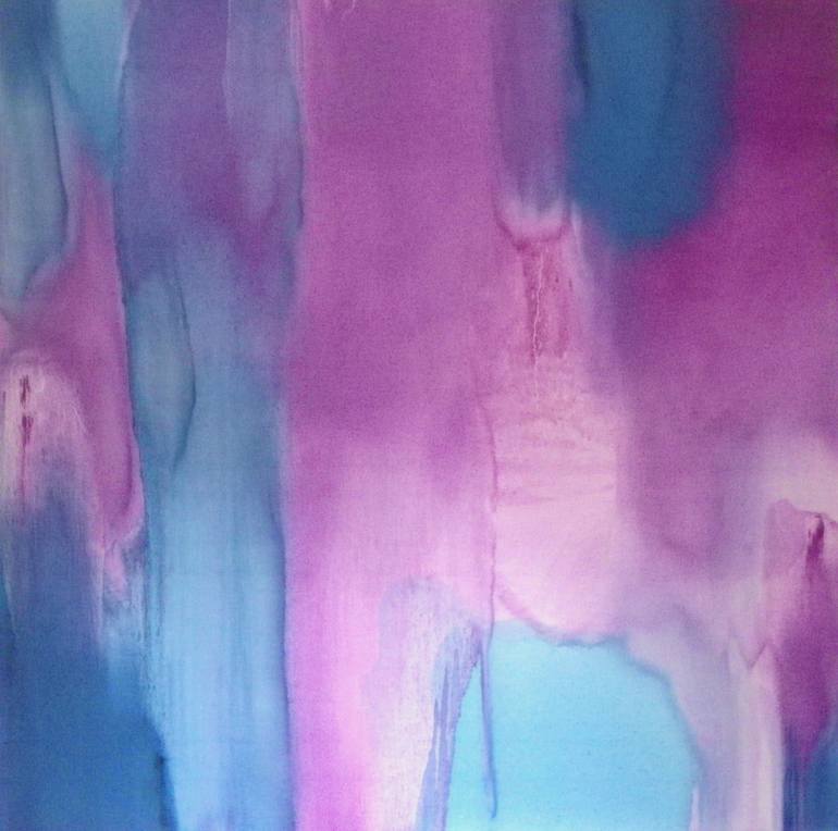 Colour Washes Prussian Blue & Violet Painting by Wendy Hyde | Saatchi Art
