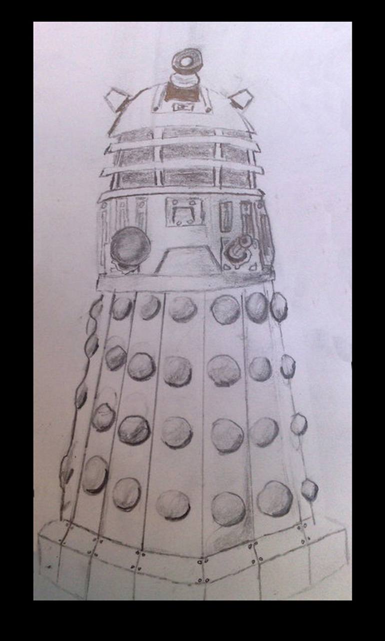 Dalek Drawing Drawing by Jamie Collis | Saatchi Art