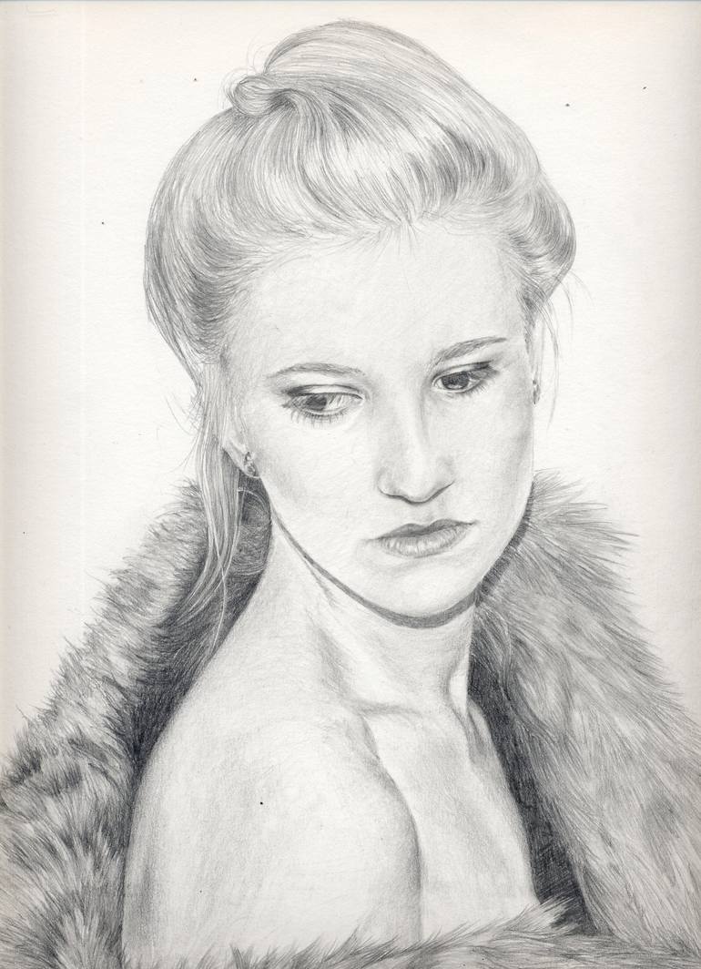 Margareta Drawing by Monique Geurts | Saatchi Art