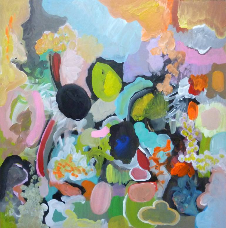 Sibling Chatter II Painting by Mary Robertson | Saatchi Art