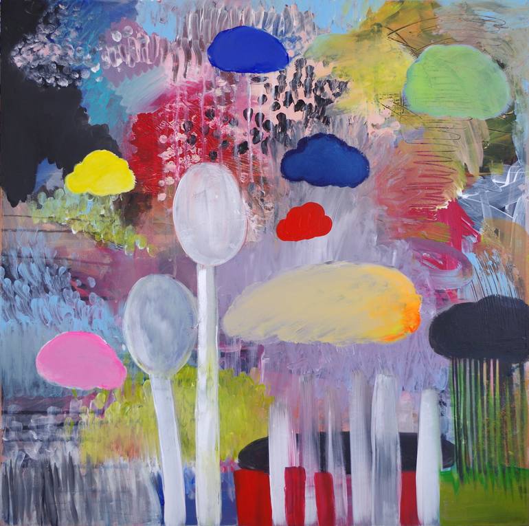 Thriving SOLD Painting by Mary Robertson | Saatchi Art