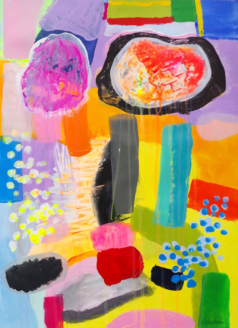 Snorkeler's Dream Painting by Mary Robertson | Saatchi Art