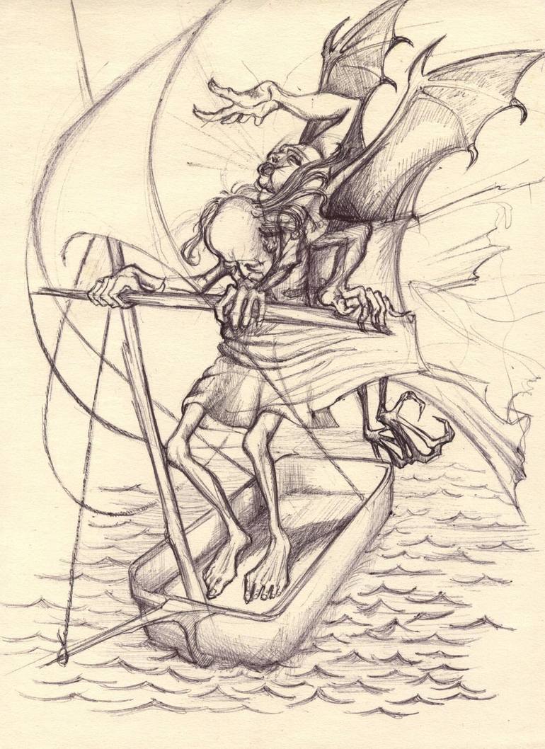 snt Mael Drawing by Marina Novikova | Saatchi Art