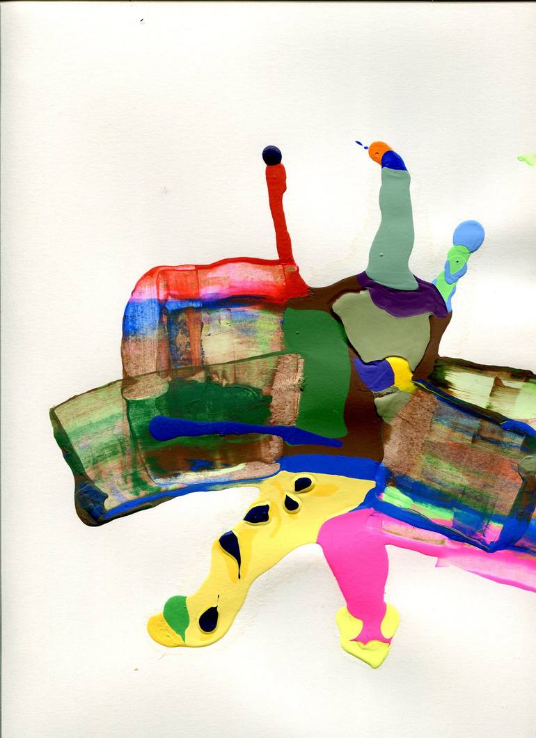 Spit and Flip Series Painting by joe bussell | Saatchi Art