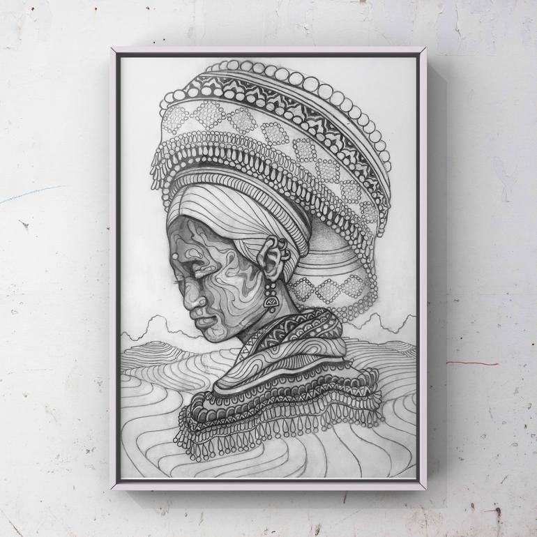 The Girl From Sapa Drawing by Luke Gray | Saatchi Art