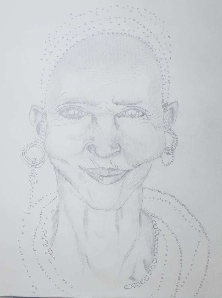 Tribal Leader Drawing by Heather Morrison | Saatchi Art