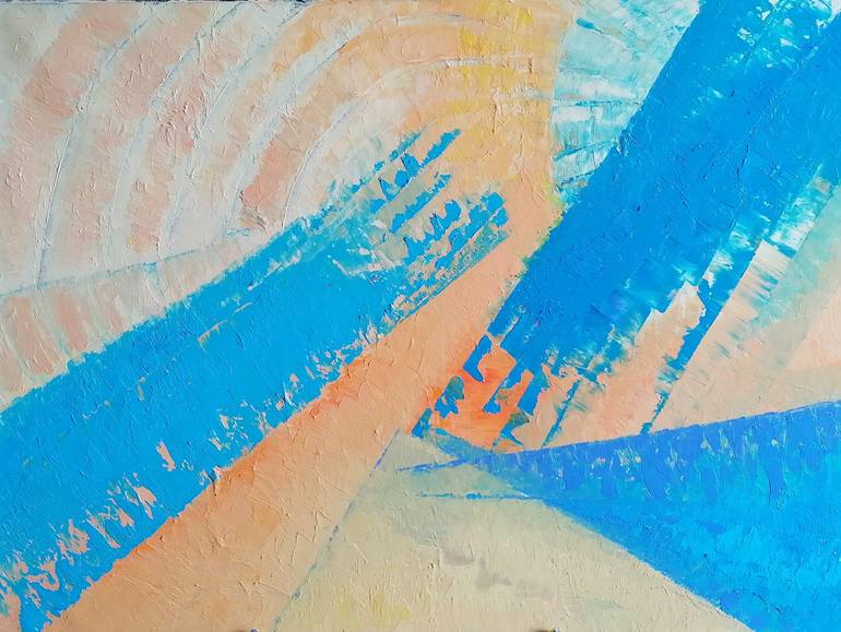 The Yellow and Blue Study Painting by Dan Zyzniewski | Saatchi Art