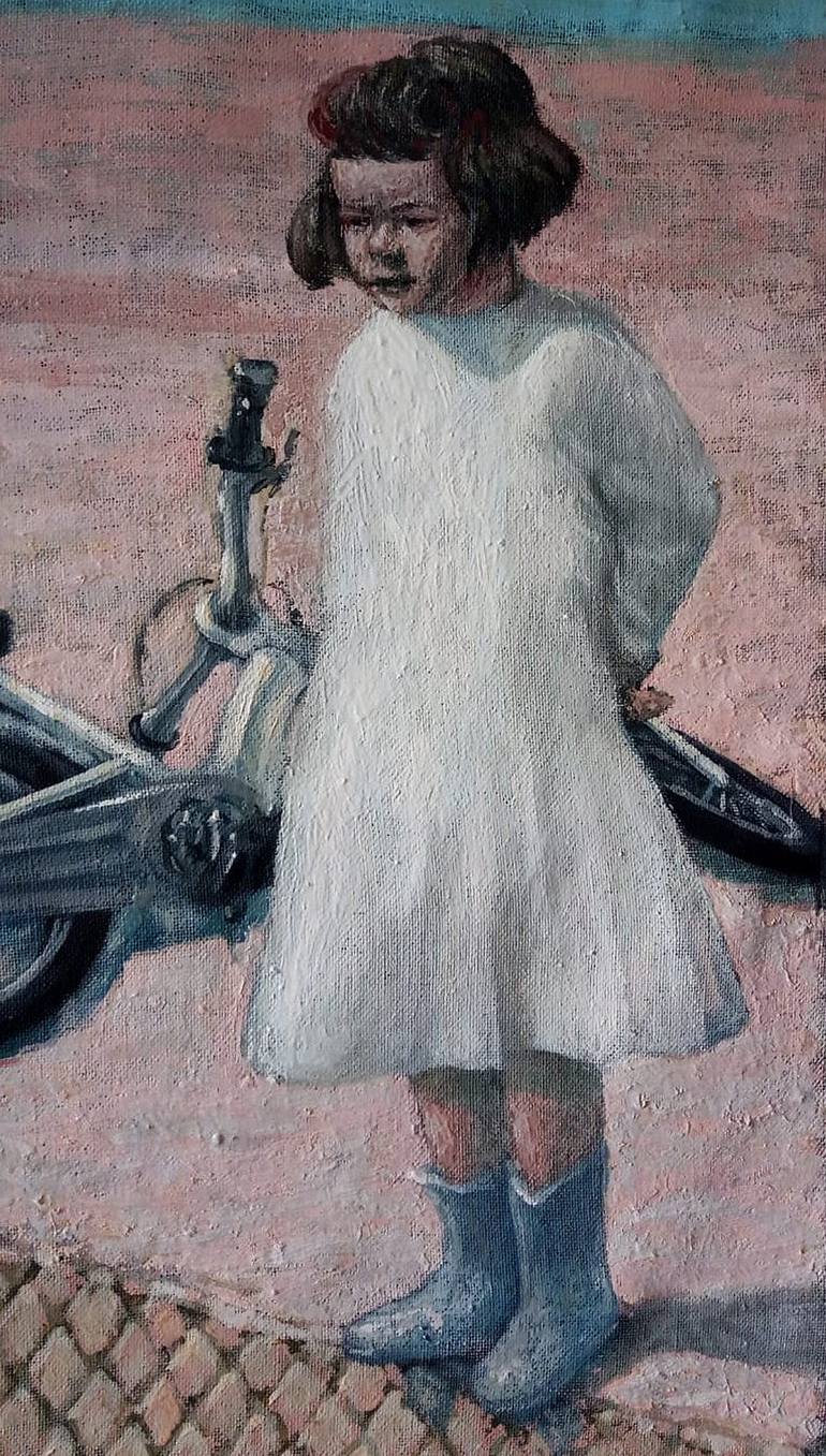 work in the beach Painting by antonio mele | Saatchi Art