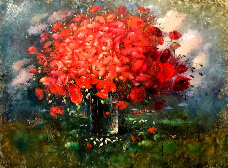 Nine Favorite Trees Painting by Aurum Art Gallery | Saatchi Art