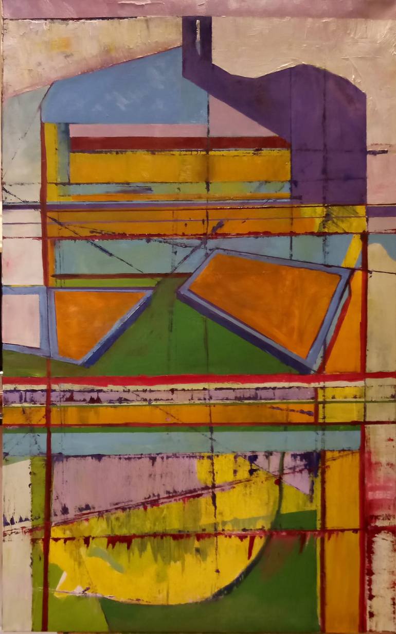 Structural Landcape #60 Painting by Gregg Rosen | Saatchi Art