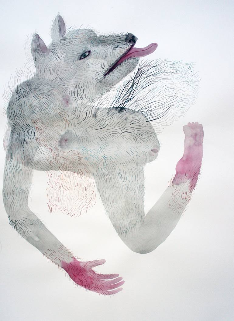 umana1 Painting by sara falli | Saatchi Art