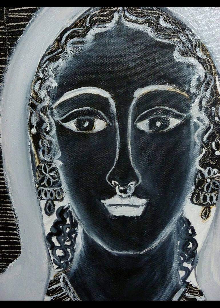 woman Painting by Pinky Bhatt | Saatchi Art