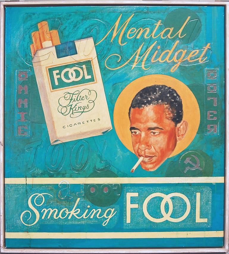 Smoking Fool Painting by Mikel Alatza | Saatchi Art