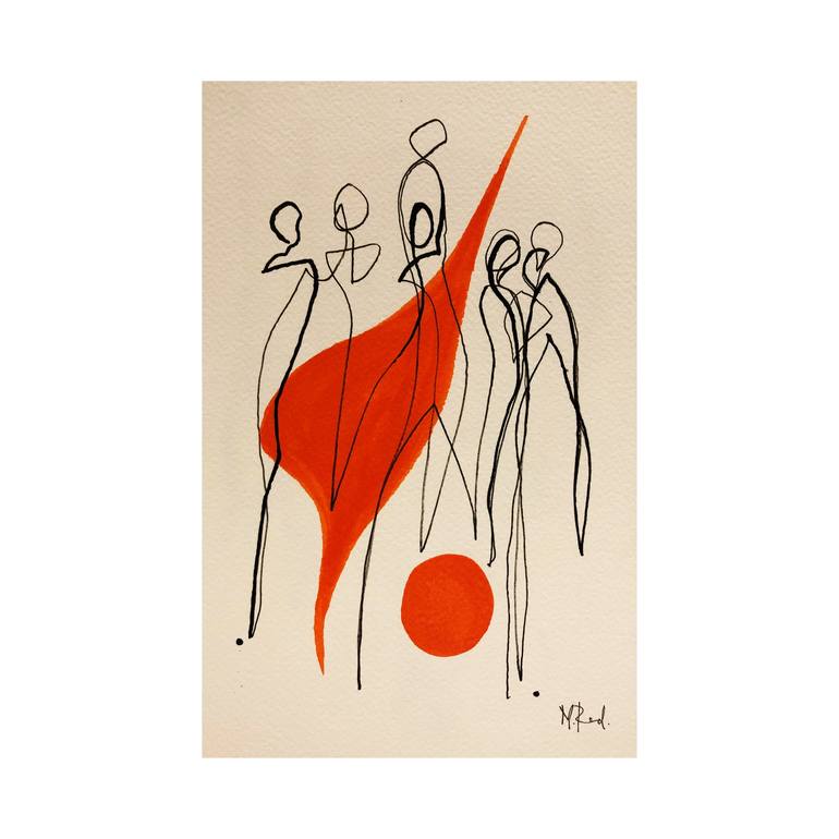 002 Talk to me Painting by Mehrnoush Rad | Saatchi Art