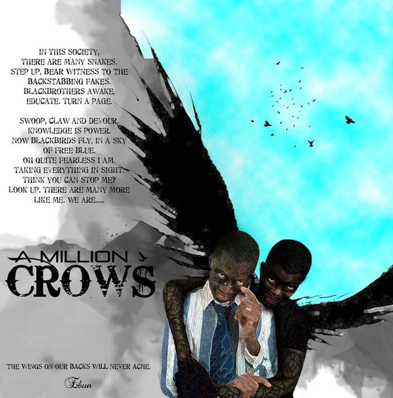 A Million Crows Mixed Media by Ebun Taylor | Saatchi Art