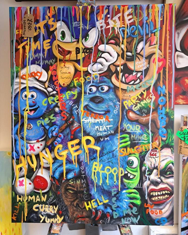 Hunger Painting by christian deighton | Saatchi Art