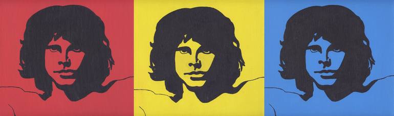 Jim Morrison Painting by Thom Moore | Saatchi Art