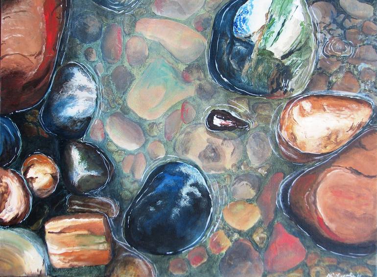Rock Pool Painting by Ali Murphy | Saatchi Art