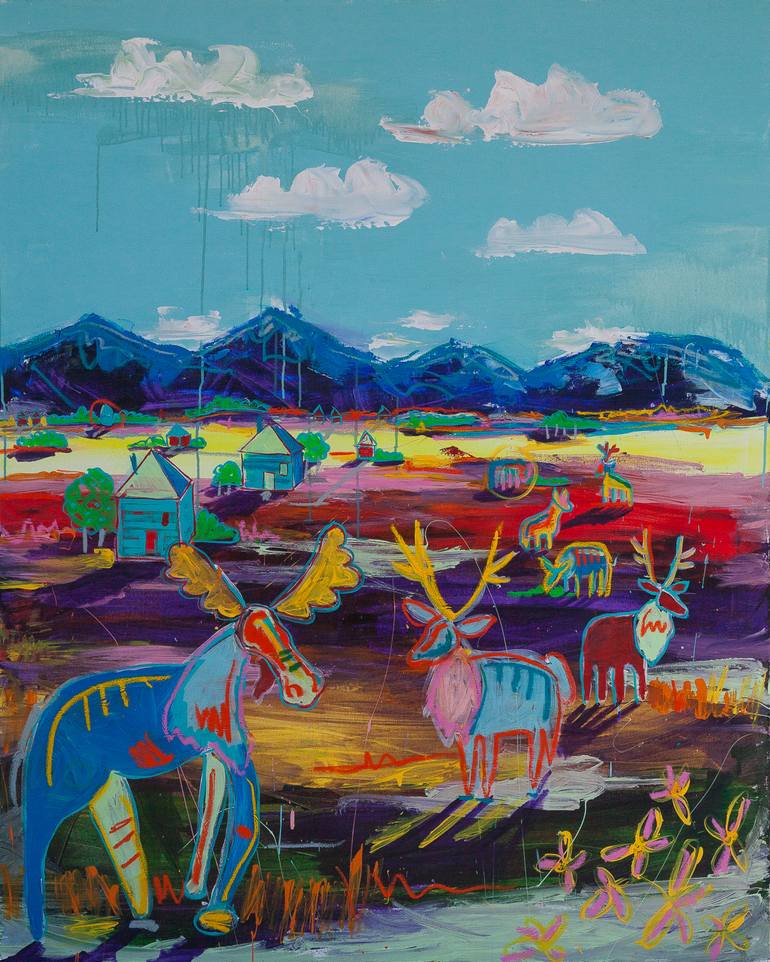 The wild ones Painting by Mandy Stobo | Saatchi Art