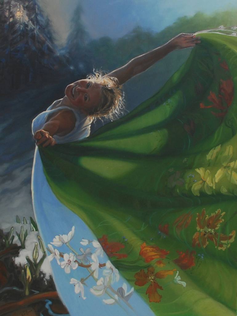 Lady of Spring Painting by Daria Solar | Saatchi Art