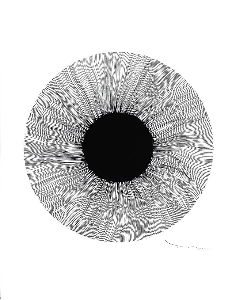 Tehos - Black eye - 2024 - 05 Drawing by Tehos Frederic CAMILLERI | Saatchi Art