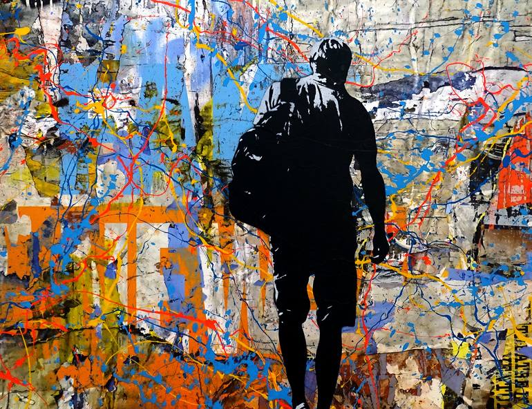 Tehos - The Traveler N13 Painting by Tehos Frederic CAMILLERI | Saatchi Art