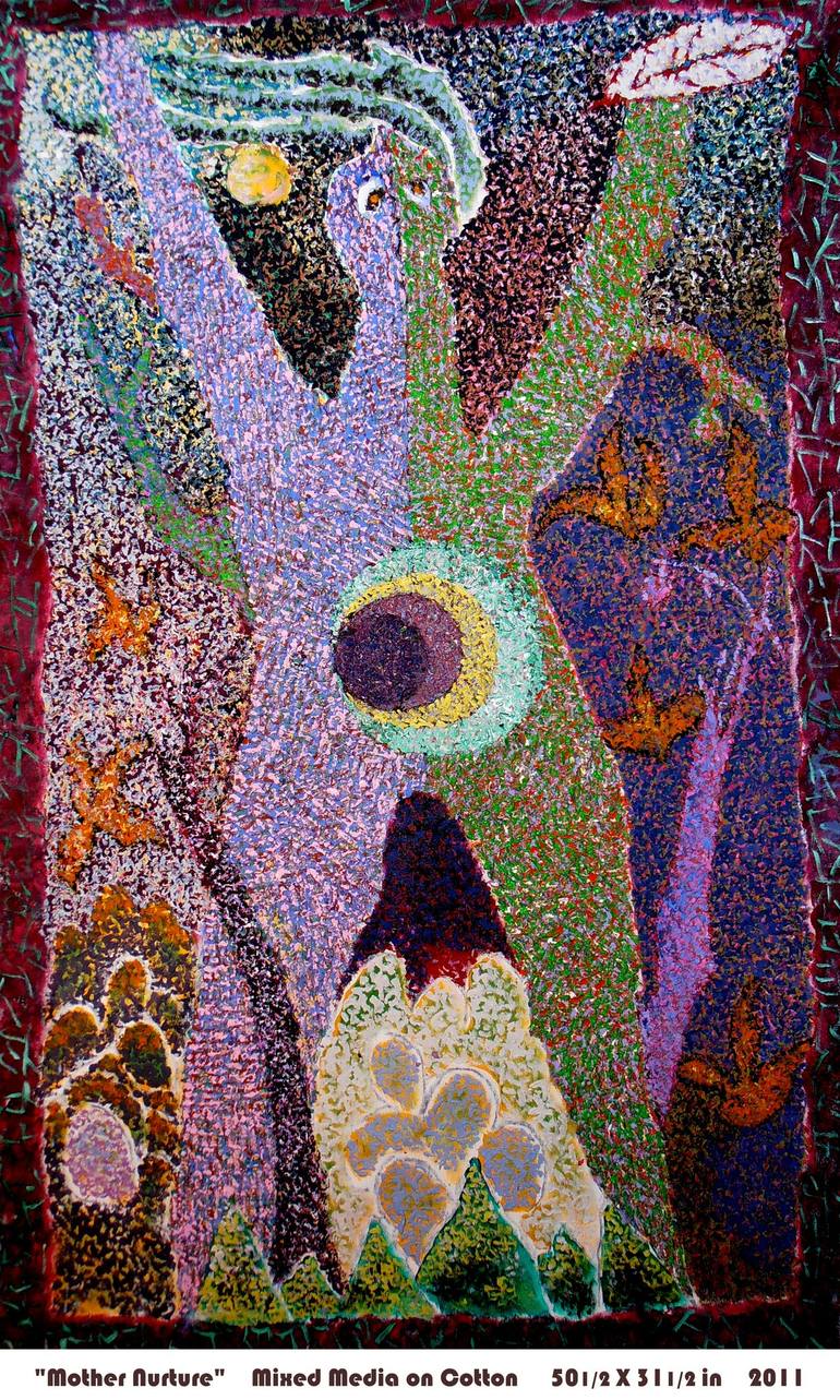 Mother Nurture Painting by Abe Goswami | Saatchi Art