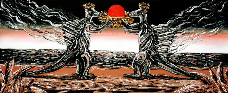 Abiogeneic Memetics Painting by Ryan Demaree | Saatchi Art