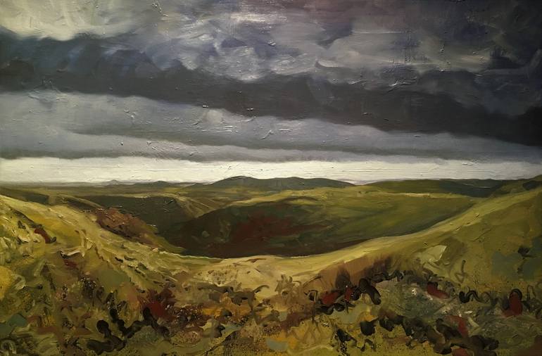 Over the Batch to Caradoc Painting by Peter Latchford | Saatchi Art