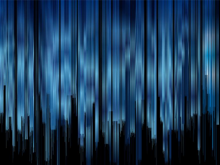 Rain Dream Deep Blue Painting by Campbell Laird | Saatchi Art