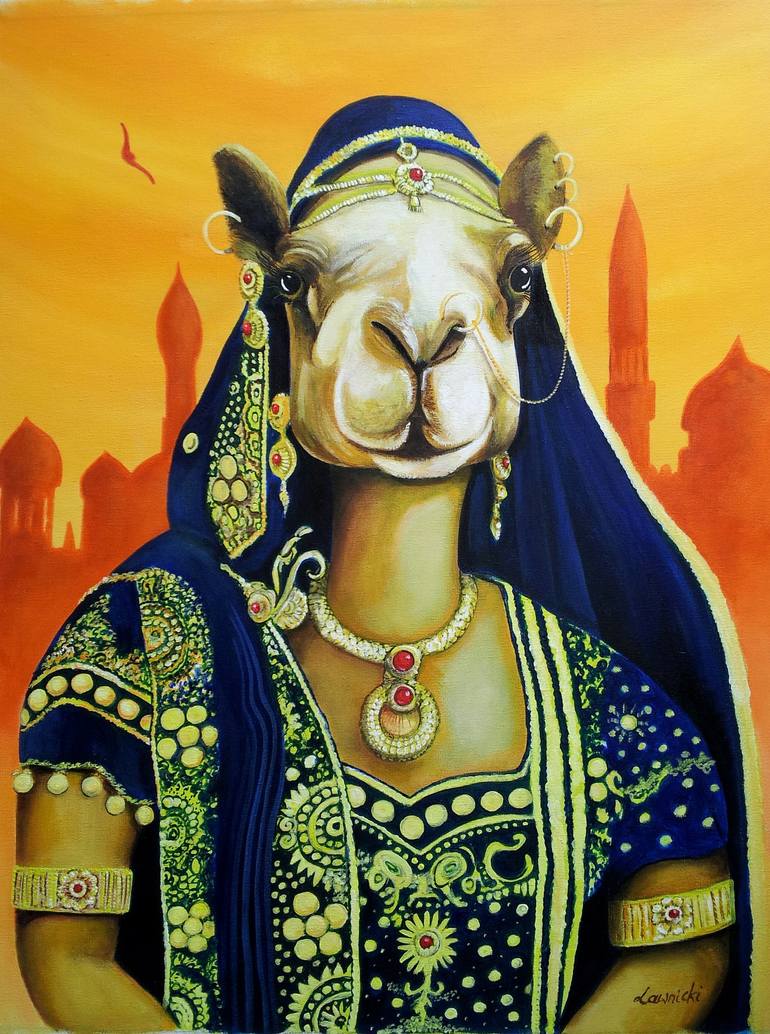 amira Painting by Lucjan Albin Lawnicki | Saatchi Art