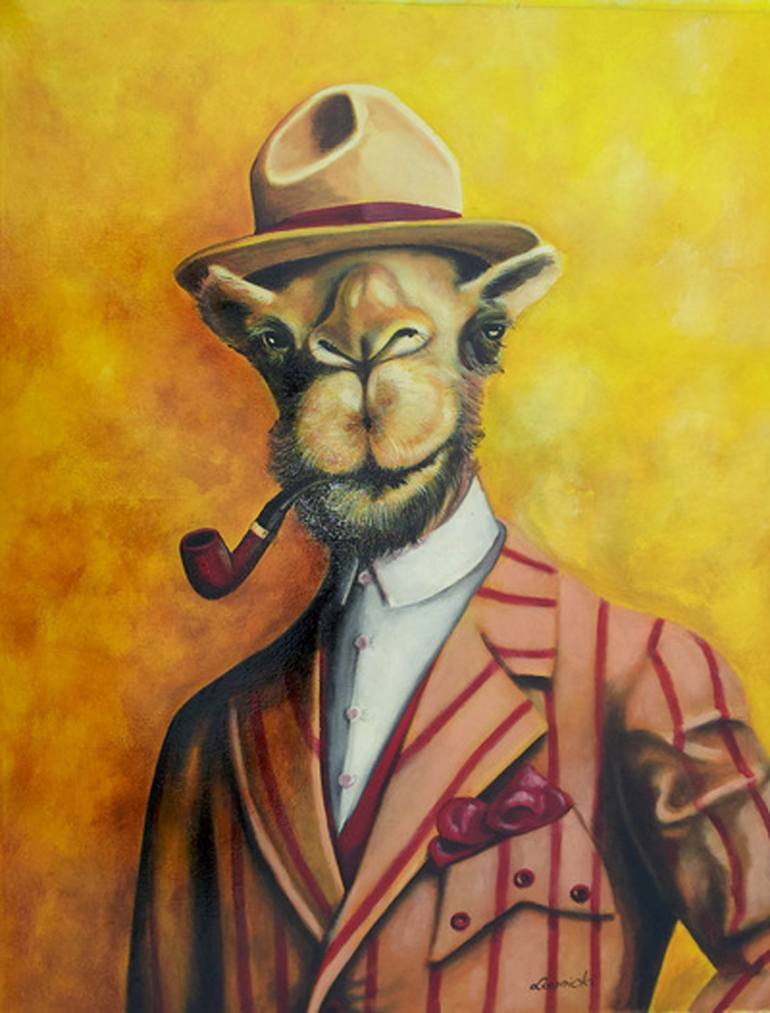 ian von hump Painting by Lucjan Albin Lawnicki | Saatchi Art