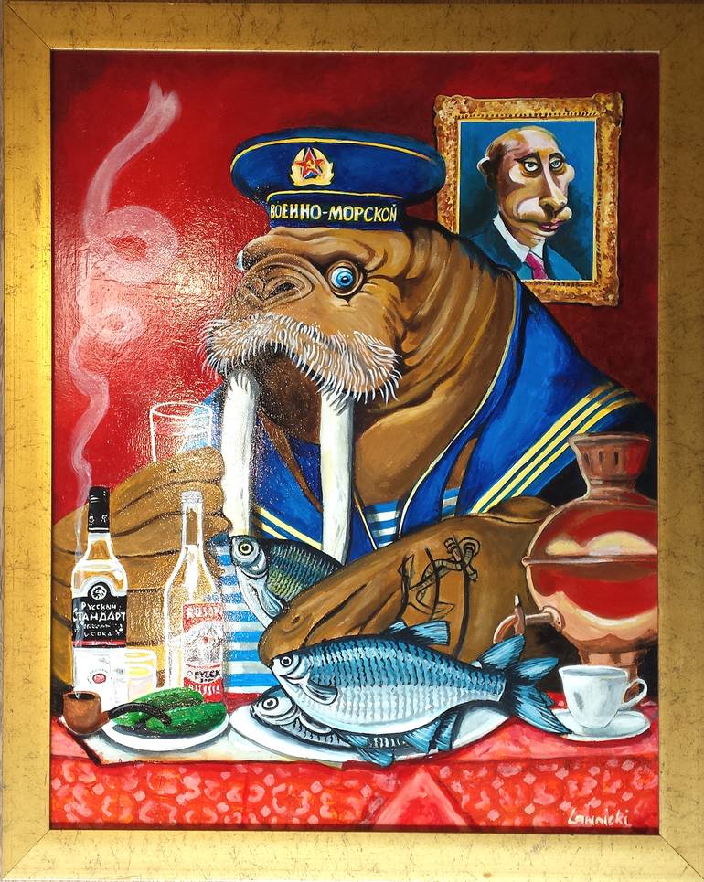 Vladimir Wal Rus Painting by Lucjan Albin Lawnicki | Saatchi Art