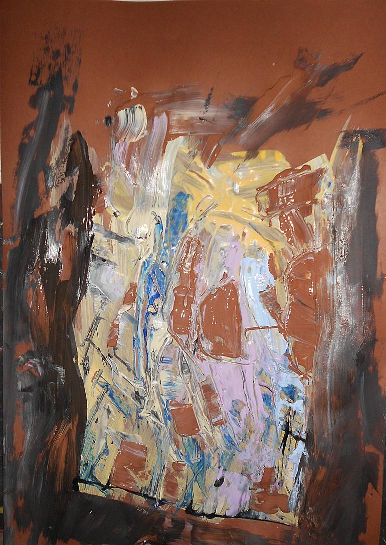 with white and violet Painting by Johannes Ulrich VERSTER | Saatchi Art