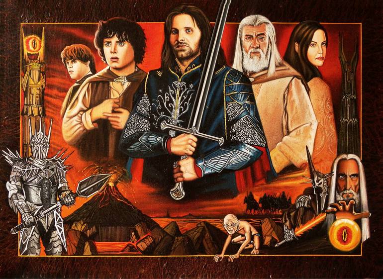 The Lord of the Rings Painting by Christian Romani | Saatchi Art